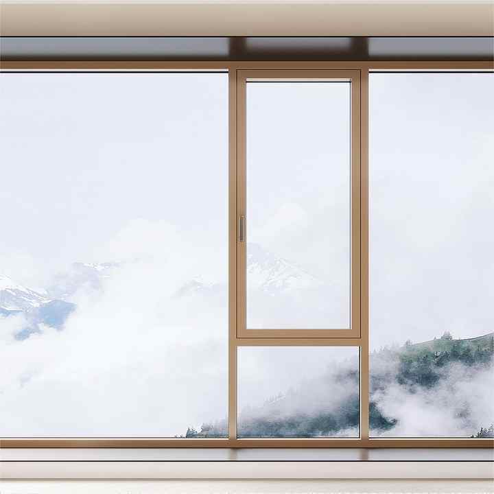Commercial Aluminum Frame Double Aluminum windows Glass Outward Opening ...