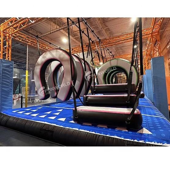 Commercial Trampoline Park Ninja Warrior Obstacle Course Hanging Crawl ...