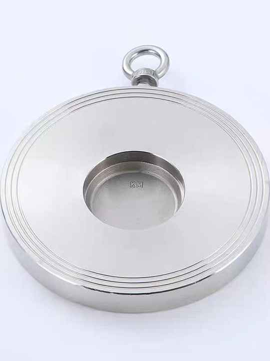 GOST 304 Stainless Steel H74W-16P Wafer Check Valve Thin Single Disc Circular Plate Check Valve ...