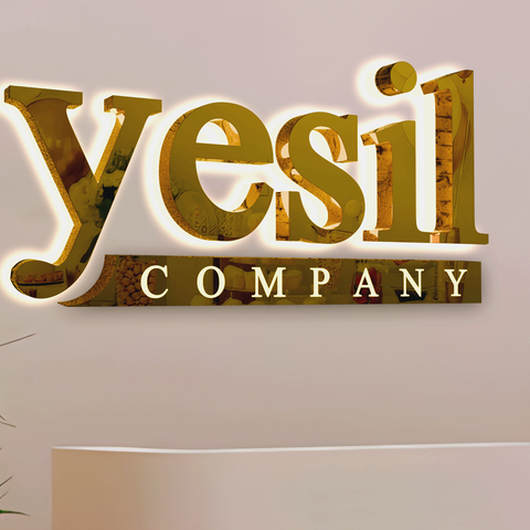 Wholesale Custom Business Logo 3D Metal LED Letters Sign