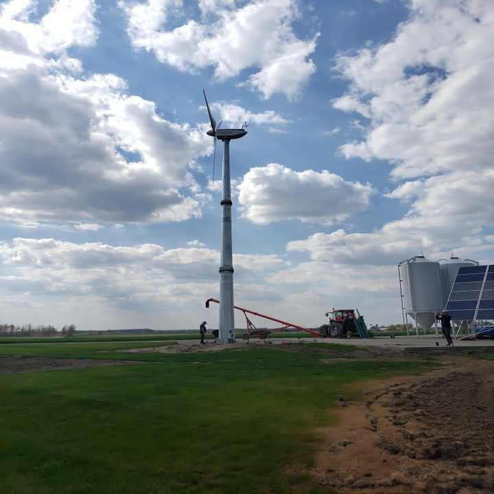 HLD 20KW Safety Wind Turbine Generator 400V AC Magnetic Grid-Tied Wind ...