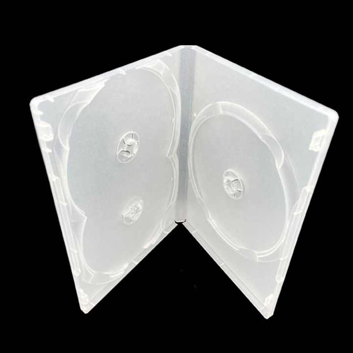 Clear Plastic Storage Box for CD & DVD Media with 3 Disc Capacity