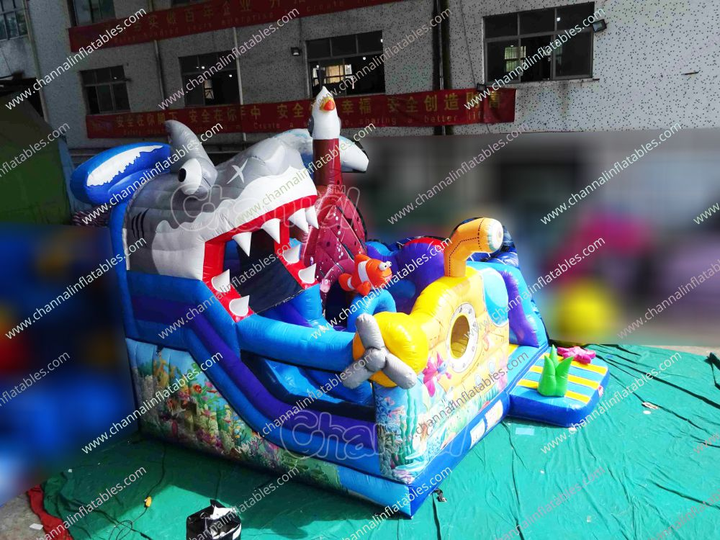Inflatable Ocean Obstacle Course High Quality Bubble House crocodile ...