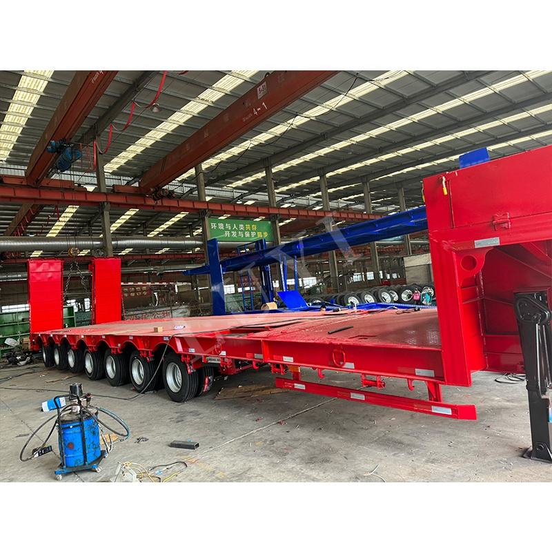 7 Axle Lowbed Truck Trailer - Efficient Heavy Equipment Transport