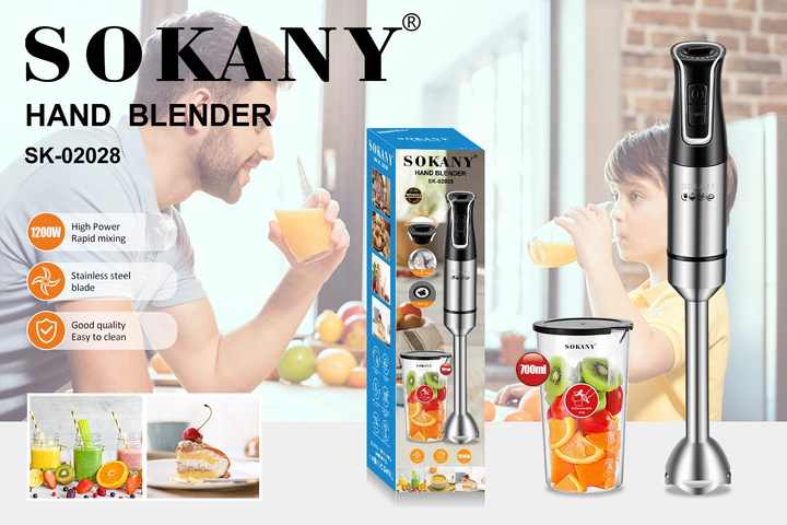 Sokany Rechargeable Portable Hand Mixer - Versatile & Powerful