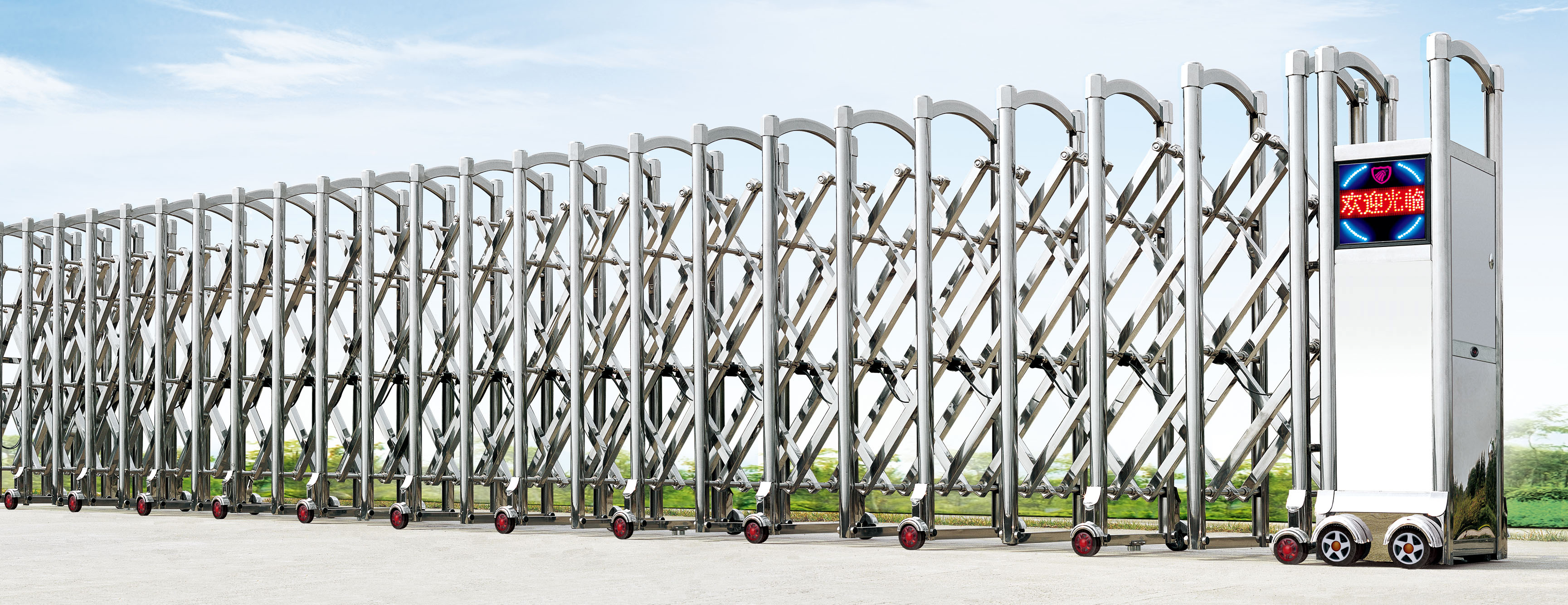 Folding Main Gate Designs - Modern Aluminum Automatic Gates