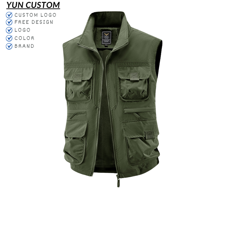 Outdoor Travel Hunting Quick-Drying Vest Breathable Multi Pockets ...