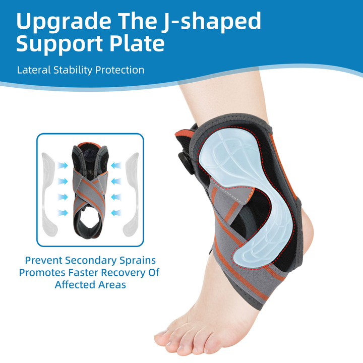 Ankle Brace Breathable Adjustable Compression Ankle Support Wrap for ...