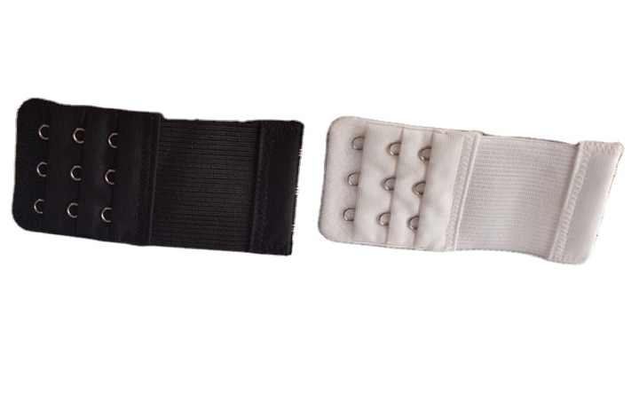 3*3 Polyester+Stainless Hook Bra Elastic Extenders Bra Back Buckles