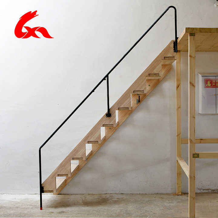 Escalier pliant en bois de chêne sûr et stable avec main courante ...