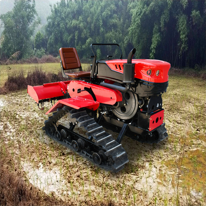 35HP Agricultural Crawler Tractor Multi-Function Rotary Tiller Lawn ...
