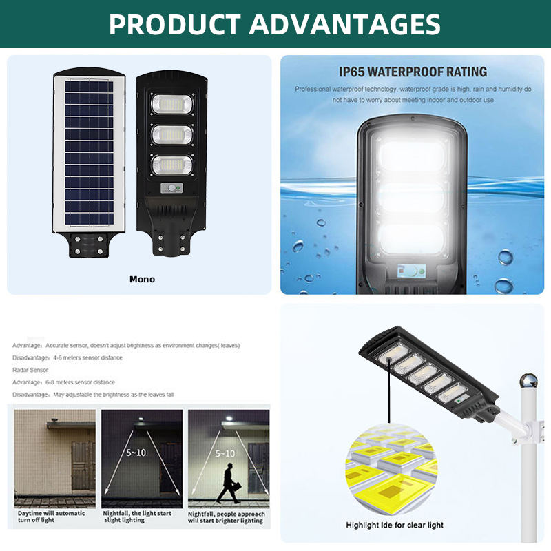 Integrated LED Solar 100W 200W 250W Factory Price Outdoor IP65 ...