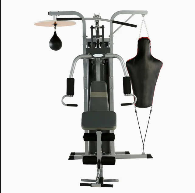 TOPTONS Multi Station Gym Body Building Equipment 3 Station Home Gym ...