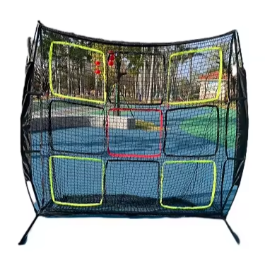 Portable 7'x7' Baseball Softball Pitching Net Baseball Batting Hitting ...