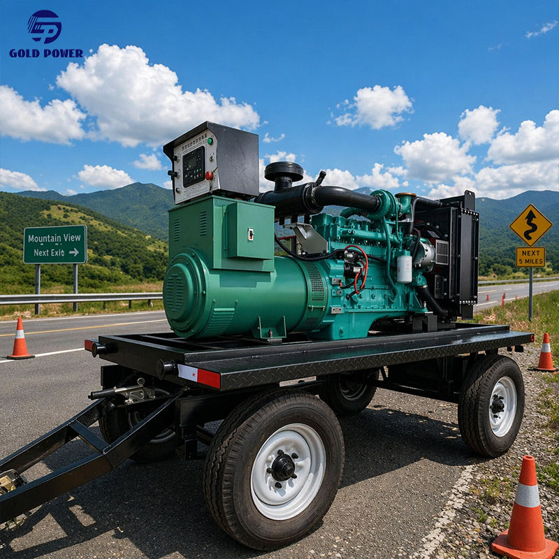 Energy Saving Mobile Diesel Generator Set 100KW Water Cooled Mobile ...