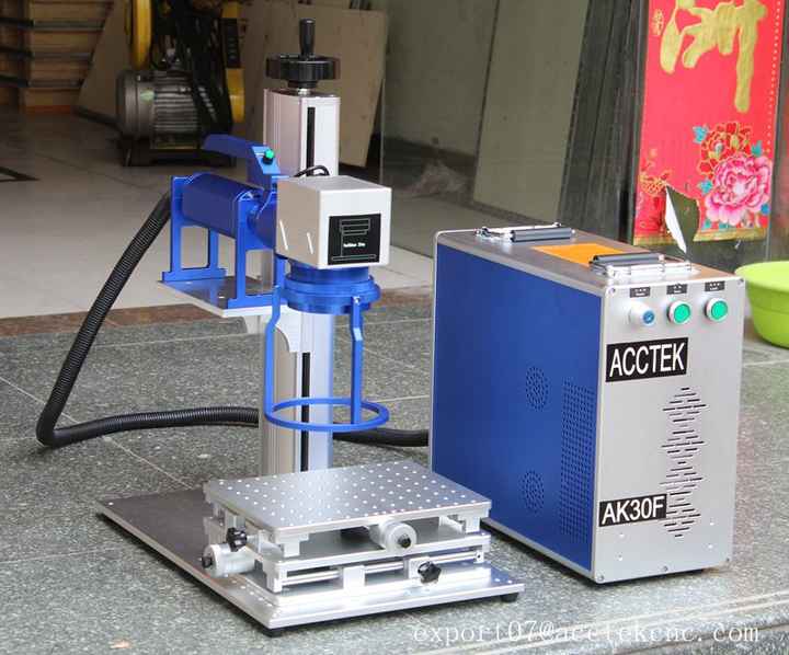 Portable Desktop UV Fiber Laser Marking Machine Programmable Metal ...