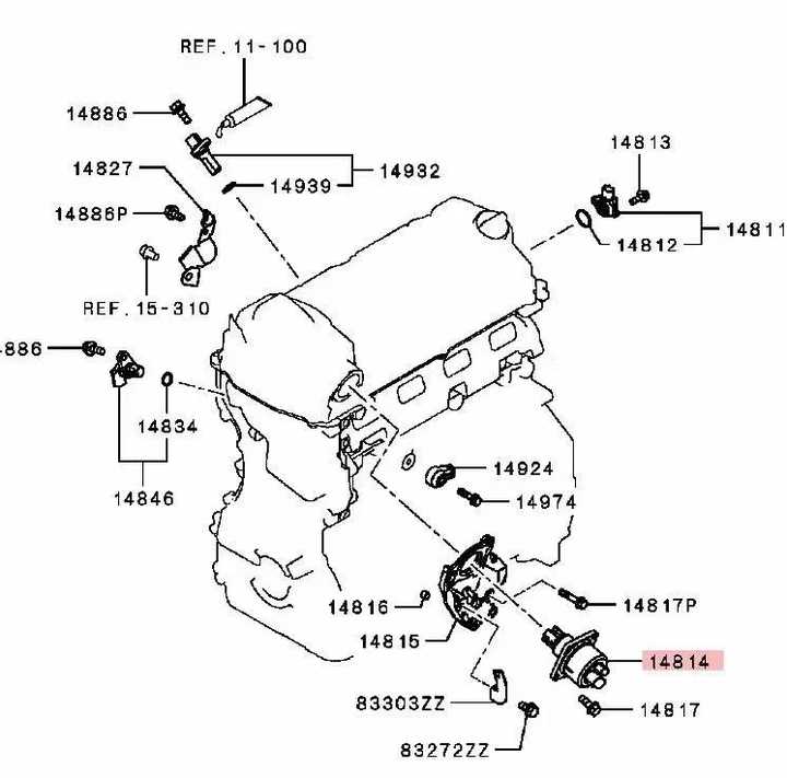 For Mitsubishi Outlander GF6 GF7 1864A005 Valve Regulating Motor ...
