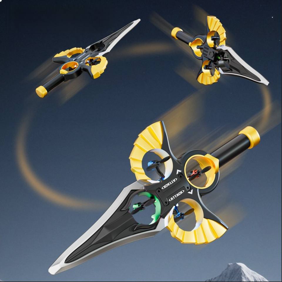 Sensory Control Flying Sword Drone Toy Model Airplane Flying Sword ...