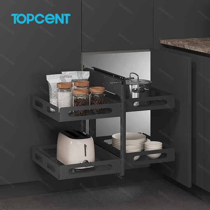 TOPCENT Basket Drawers Kitchen Corner Basket Magic Corner for Kitchen ...