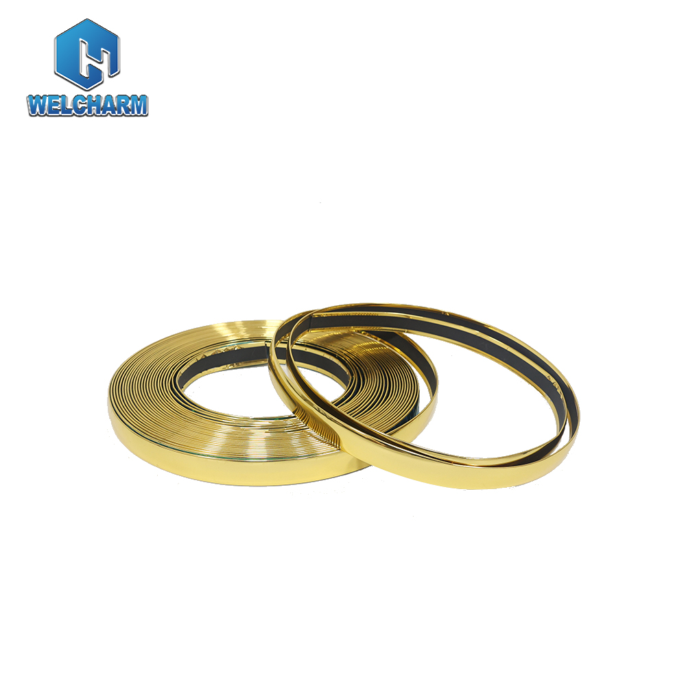 Gold Color PVC Edge Strip Sizes | Durable Furniture Trim