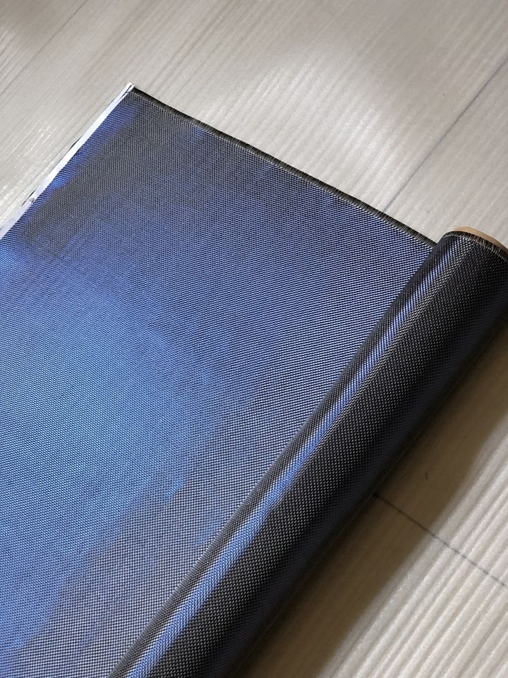 Best Quality 3k Carbon Aramid Fiber Hybrid Fabric Blue Carbon Fibre Cloth Reflection Carbon ...