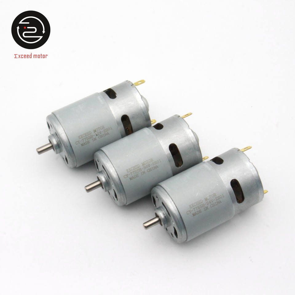 12V Micro 755 DC Motor High Torque and High Power for Home Appliances ...