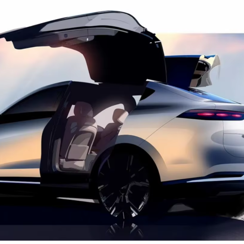 Hyptec HT RHD Mid-Size to Large SUV with Ultra Gullwing Door New Energy ...