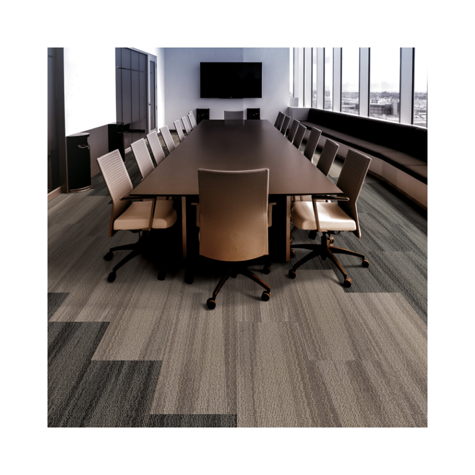 Buy Commercial Offices Carpet Tiles 50x50 Square Gray Art Floor PVC ...