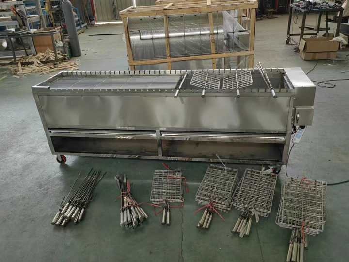 Commercial Charcoal Chicken Grills - Rotary Trolley BBQ