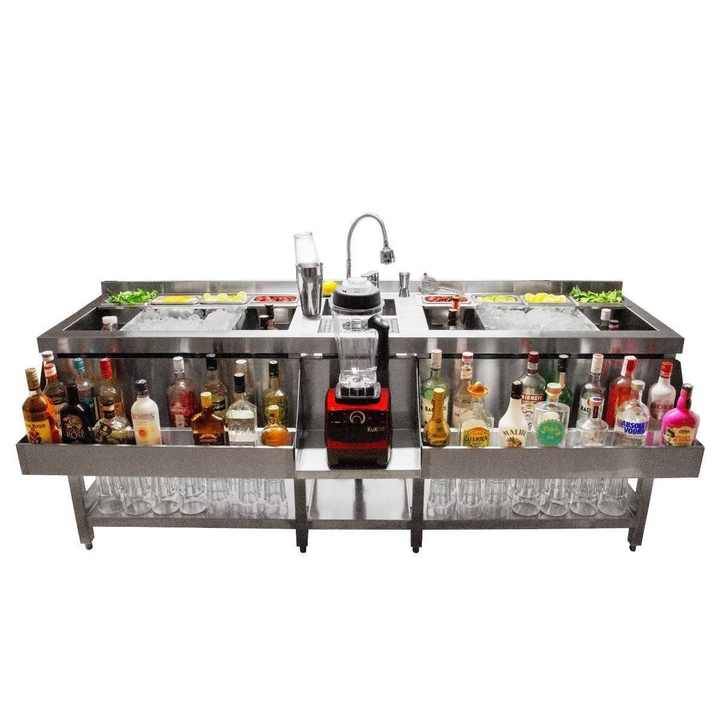 Cocktail Station - Efficient Bar Setup with Blender Sink