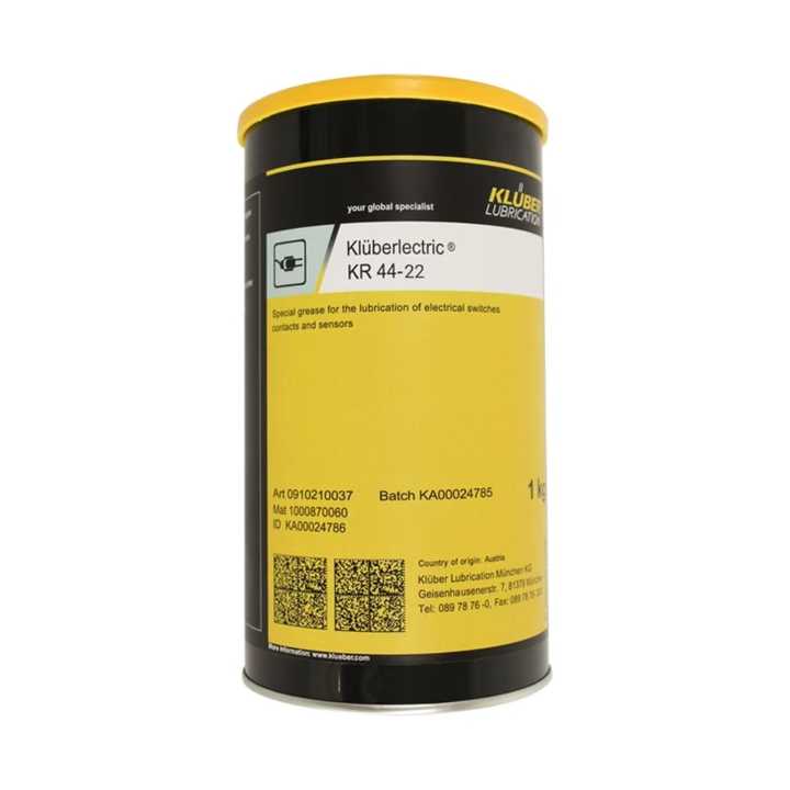 Kluberlectric KR 44-22 1KG Synthetic Grease for Electrical Switches ...