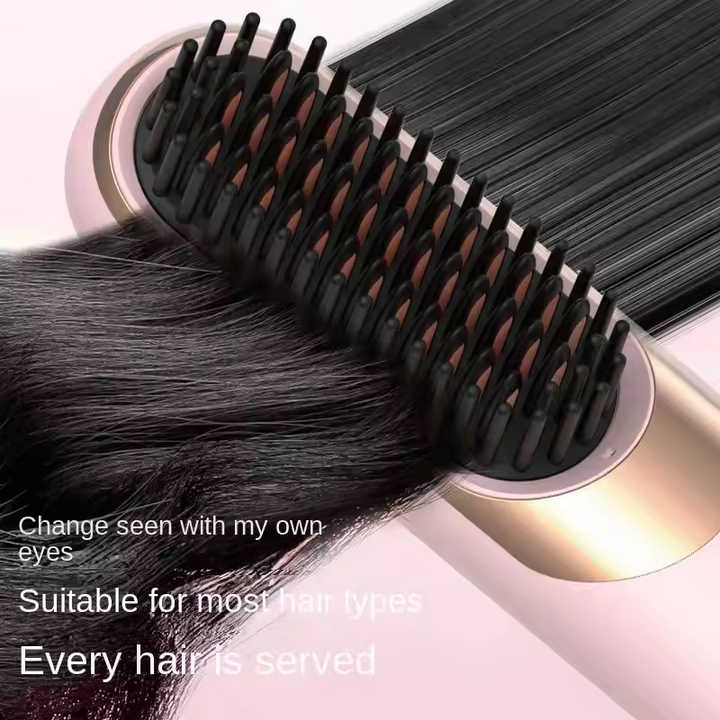 2-in-1 Hot Comb Rechargeable Heating Hair Straight Comb Electric ...