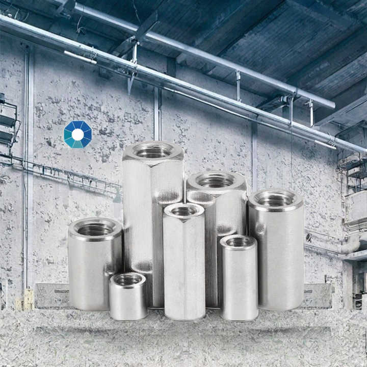 Stainless Steel Class 4 Coupling Nut Bright Zinc Plated Polished Finish ...