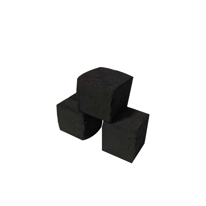 Natural 22mm Coconut Shell Black Charcoal Block Fast Burning for ...