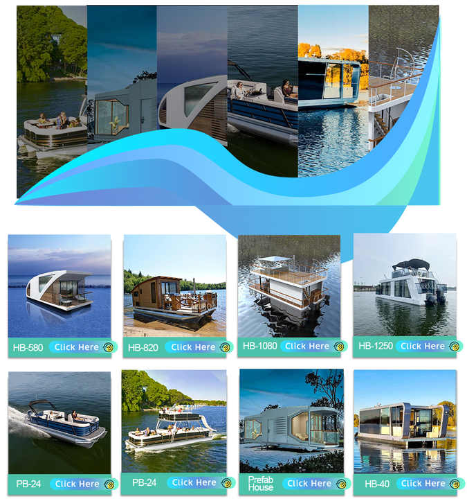 Allhouse HB-800 Luxury Floating Home with Built-In Spa and Sauna New ...