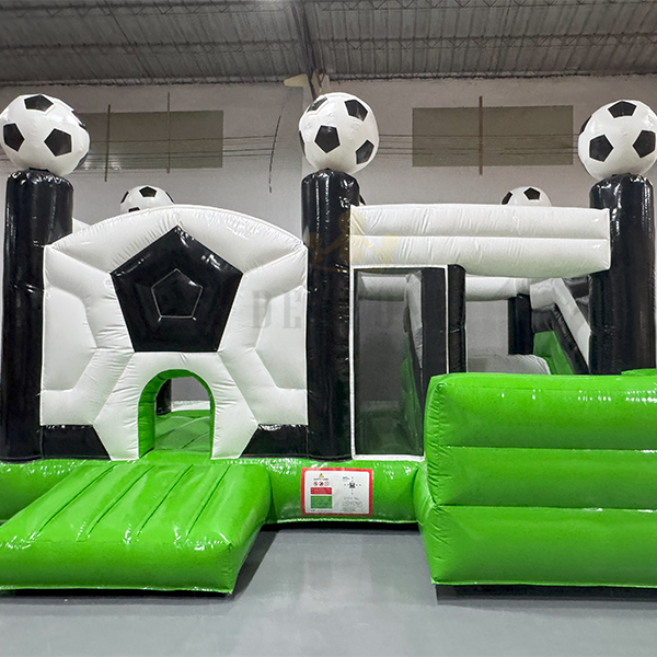 Amusement Park Equipment PVC Outdoor Football Bouncer Jumping Castle ...
