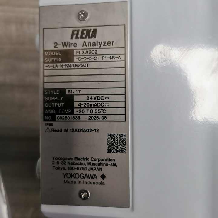 Yokogawa FLXA202 Series Dual-line Analyzer FLXA202-D-C-D-CB-P1-NN-A N ...
