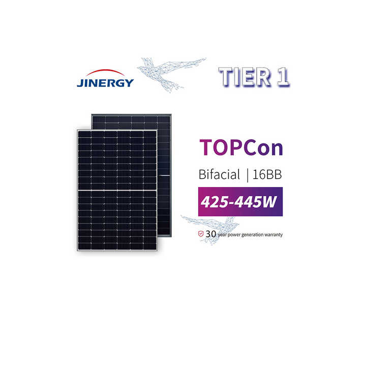Jinergy TOPCon 430W Bifacial High Efficiency France ECS HALF CELL MONO ...