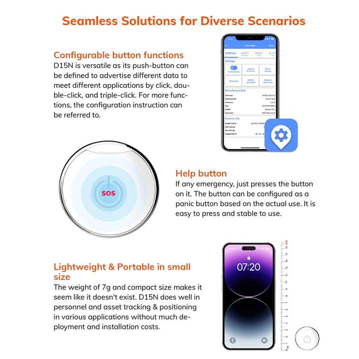 Minew Iot Beacons - Smallest Bluetooth Smart Wearable Tags