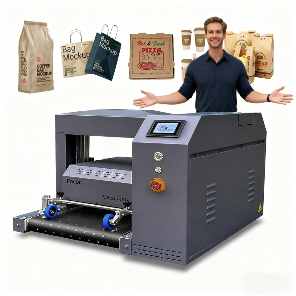Kraft Bag Printer Single Pass 20m/min CMYK Inkjet for Water-Absorbent ...