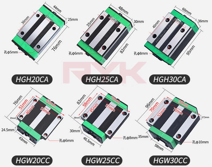 Hiwin New HG15 Series CNC Linear Rail Steel Guide Rail Block Bearing ...