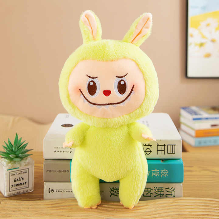 Labubu Macaron Plush Toys Labubu Plush Doll Soft Stuffed Labubu Monster ...