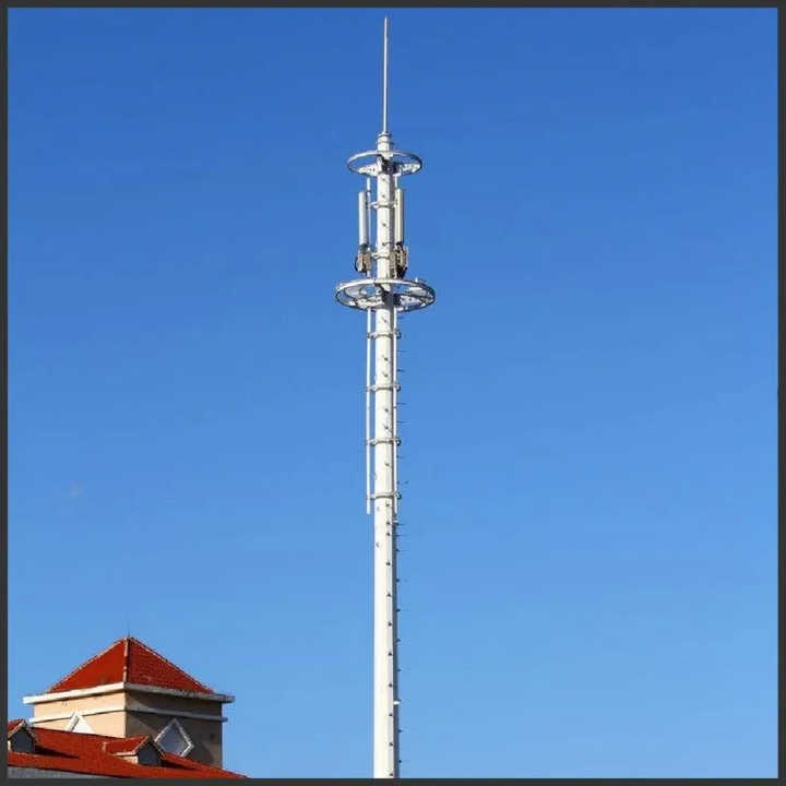Galvanized 20m 30m 40m 50m 60m Antenna Steel Tube Tower for ...