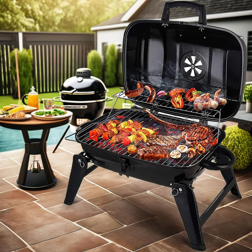 High Quality Barbecue Mini Charcoal Grill - Portable & Folding