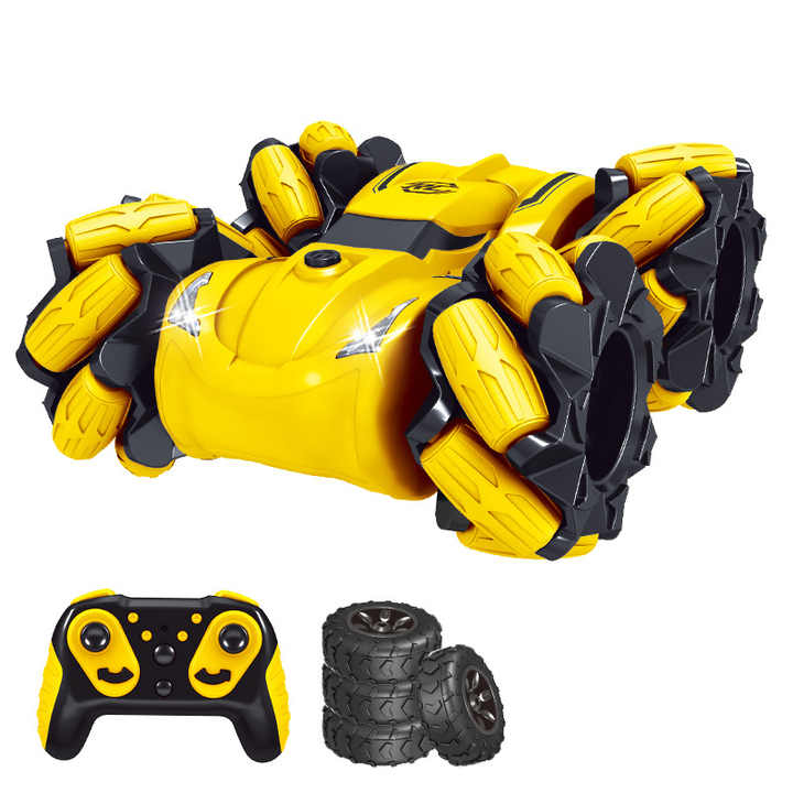 Remote control high speed drift sideways stunt car 2in1 desert wheel ...