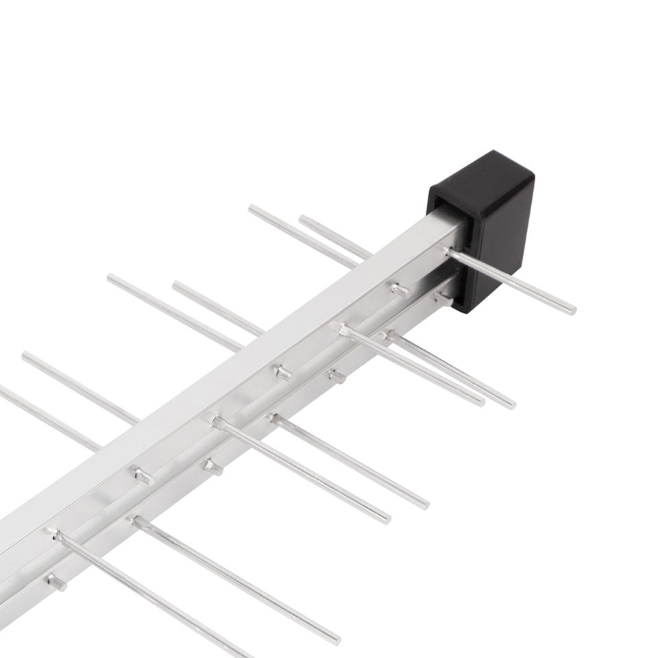 Log Periodic TV Antenna, UHF 470-860MHz, 18-32E Elements Custom, F-Type ...