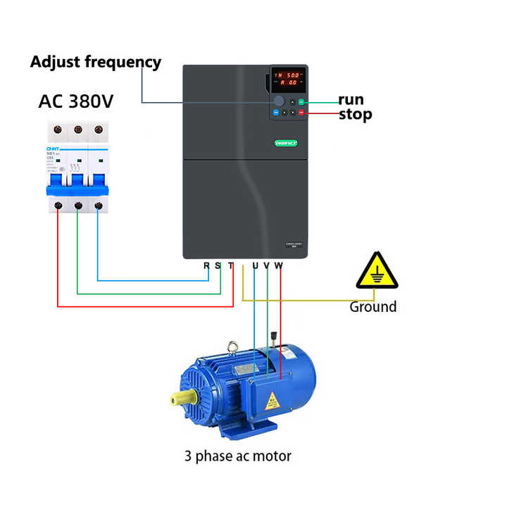Powerful 18.5KW (25HP) VFD Inverter Three-Phase 380V Variable Speed Drive Variable Frequency ...