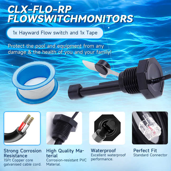 GLX-FLO-RP Assembly Pool Flow Sensor Cable Compatible Goldline Salt ...