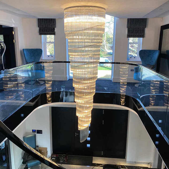 5 Meters Long Modern Crystal Staircase Chandelier Light