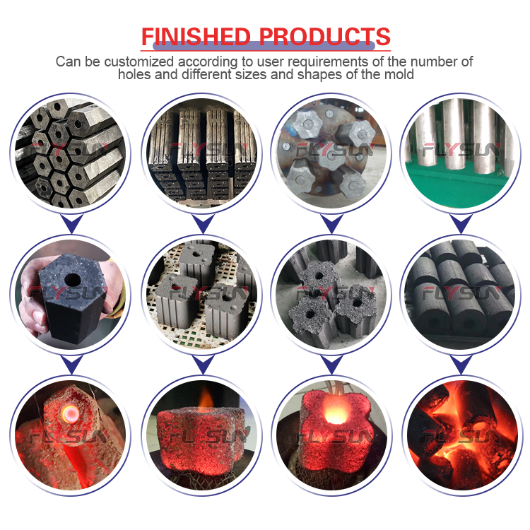 Cube Coal Hookah Charcoal Briquette Making Machine Wood Powder Charcoal ...